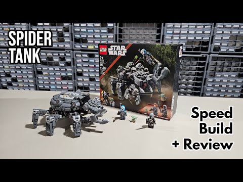 LEGO Star Wars Spider Tank - Speed Build and Review | 75361