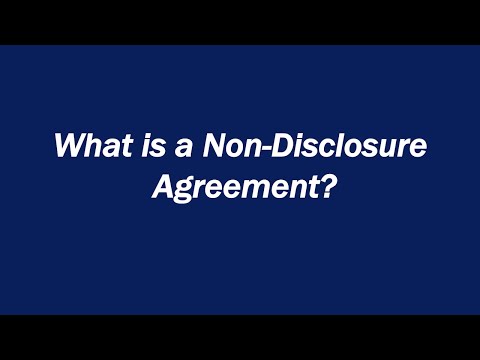 What is a Non-Disclosure Agreement (NDA)?
