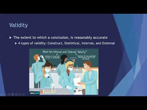Threats to Internal and External Validity