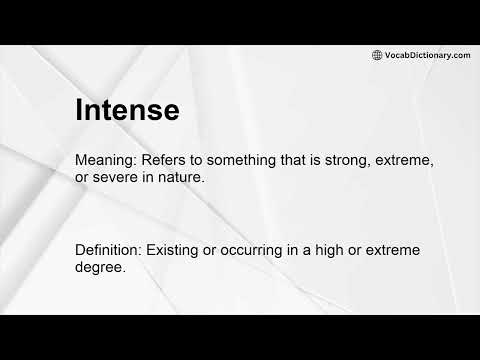 Intense Meaning