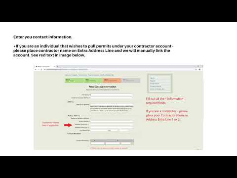 Permit Portal: How to Register