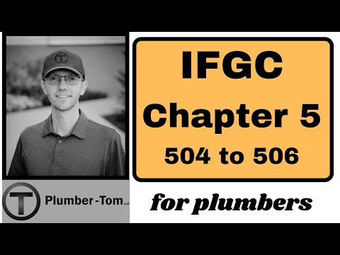 International Fuel Gas Code Chapter 5 Sections 504 to 506