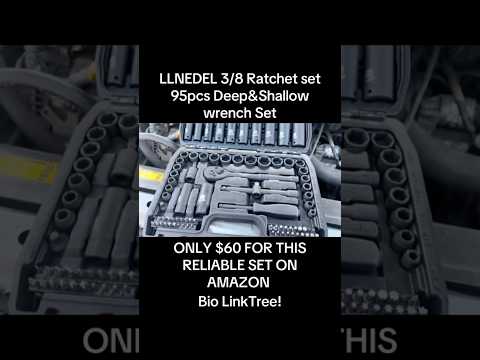 LLNEDL 3/8 Drive,95Pcs Deep&Shallow Socket Wrench Set #youtubeshorts #automobile #viralvideo