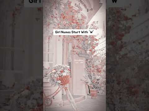 Girl Names Start With 'W' | #shorts