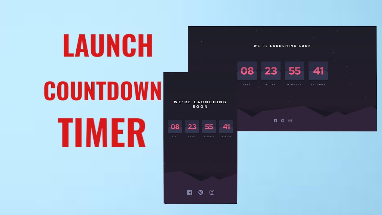 Launch Countdown Timer | Frontend Mentor Challenge