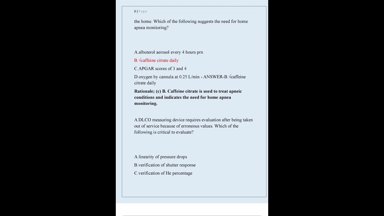 TMC NBRC ACTUAL EXAM, PRACTICE EXAM AND STUDYGUIDE ALL IN ONE DOCUMENT NEWEST 2025 ACTUAL EXAM COMPL