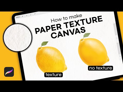How to make paper texture canvas in Procreate l 프로크리에이트에서 종이 질감 캔버스 만들기