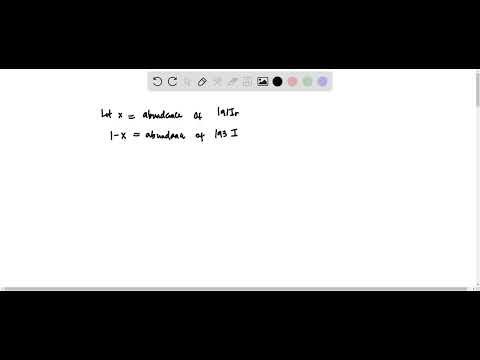 The element iridium exists in nature as two isotopes: 191Ir has a mass of 190.9606 u, and 193Ir has…