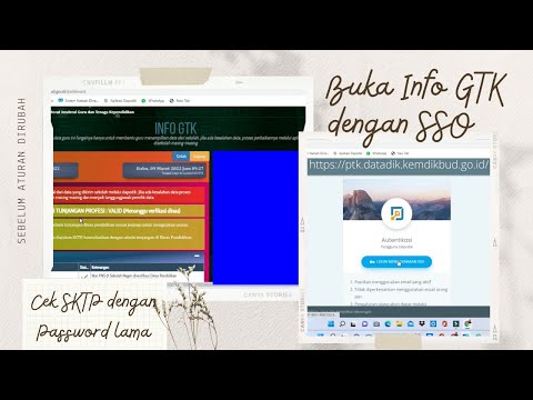 Tidak Bisa Login Info GTK? Buka dengan SSO dengan menggunakan password lama.
