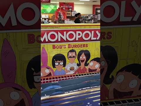 Bob's Burgers Monopoly Game with 6 Collectible Tokens - Family Games