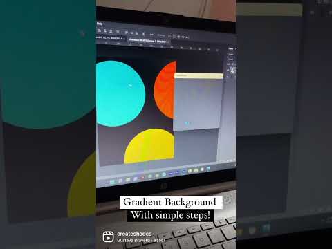 How to create Gradient background in Photoshop