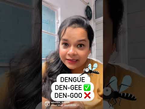 Pronunciation of Dengue and Platelets @edvritos
