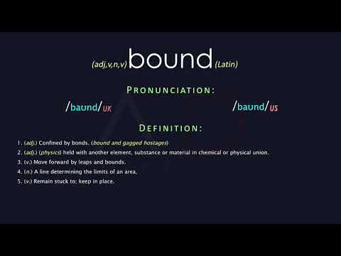 Bound Meaning And Pronunciation | Audio Dictionary