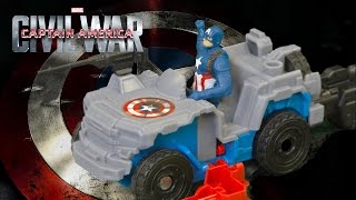 Miniverse Marvel Captain America Civil War Captain America with Blast-Action 4X4 from Hasbro