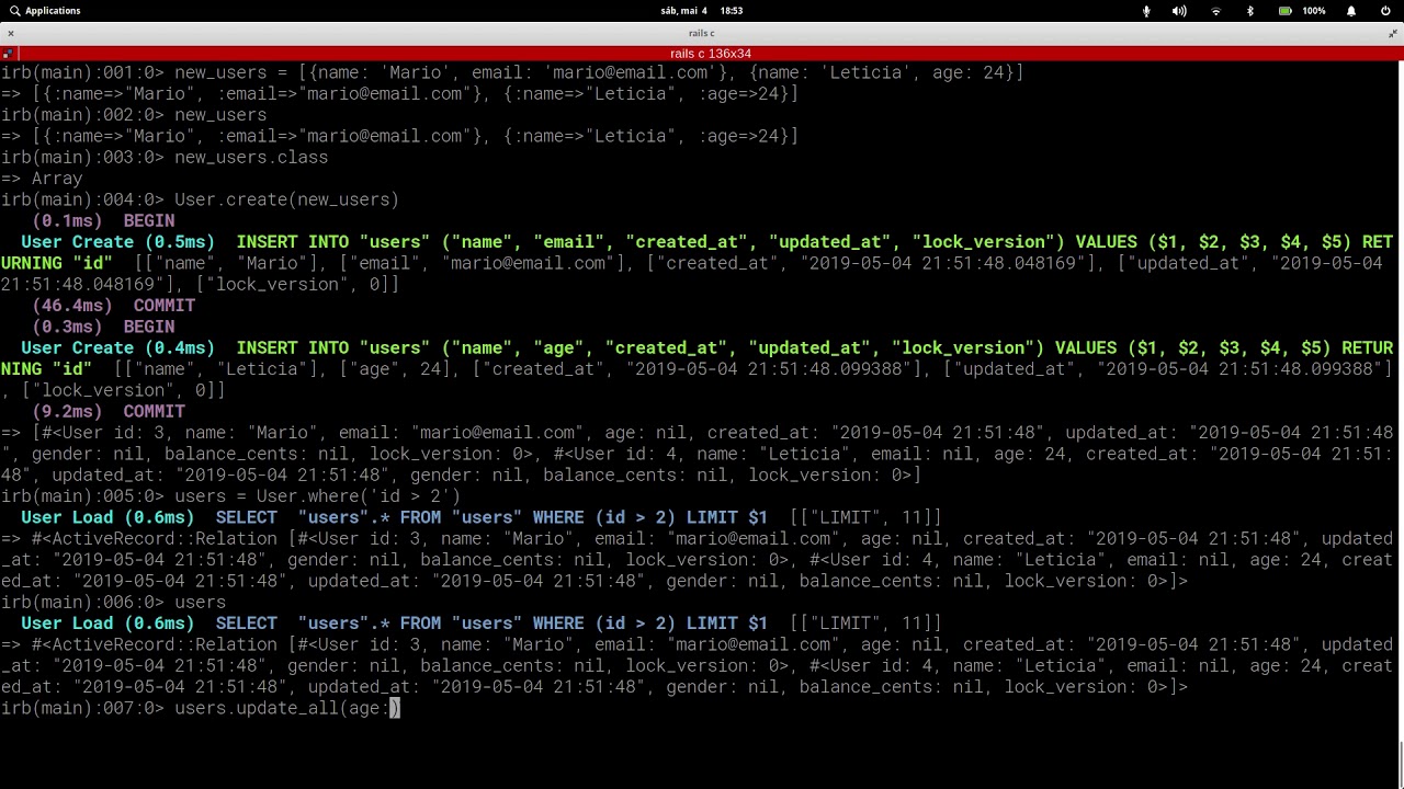 Ruby on Rails: Querying with ActiveRecord - create / update / delete in bulk