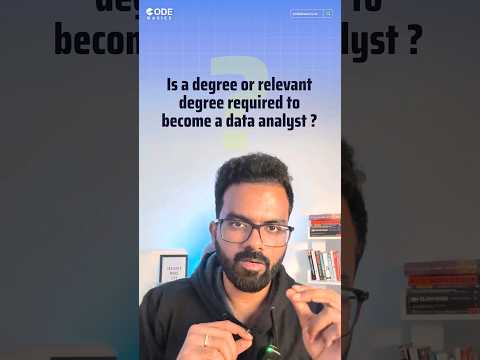 Is the degree required to become a Data Analyst ? #codebasics #data #dataanalyst #datascientist