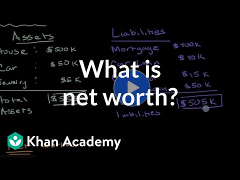 What is net worth? | Financial goals | Financial Literacy | Khan Academy