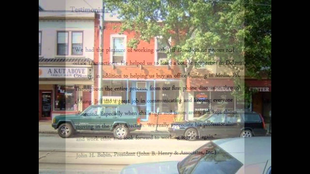 LoopNet Featured Commercial Real Estate Agent Jeff Dowd Media PA 19063