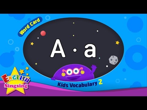 Kids vocabulary compilation ver.2 - Words Cards starting with A, a - Repeat after "Ting (sound)"