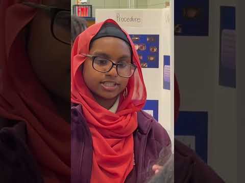 Ekra Describing Science project on how to make CRISTAL? Science Fair at District-4 NYC Schools.