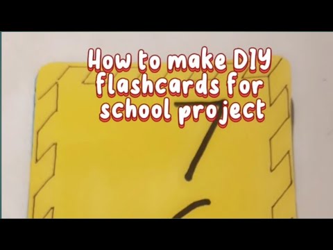 How to make DIY flashcards