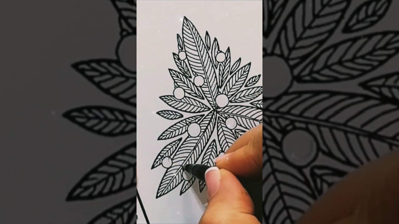 Cute Doodle Christmas Tree Drawing #doodle #zentangle #drawing #christmas #christmastree #shorts