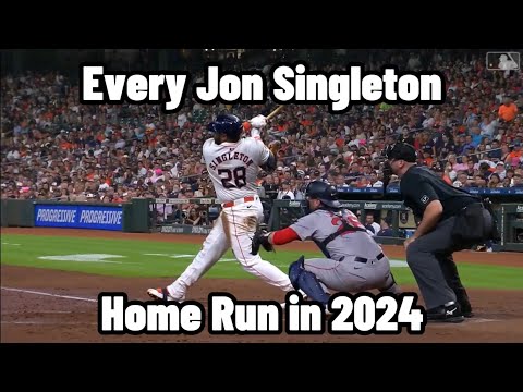 Every Jon Singleton home run of the 2024 regular season