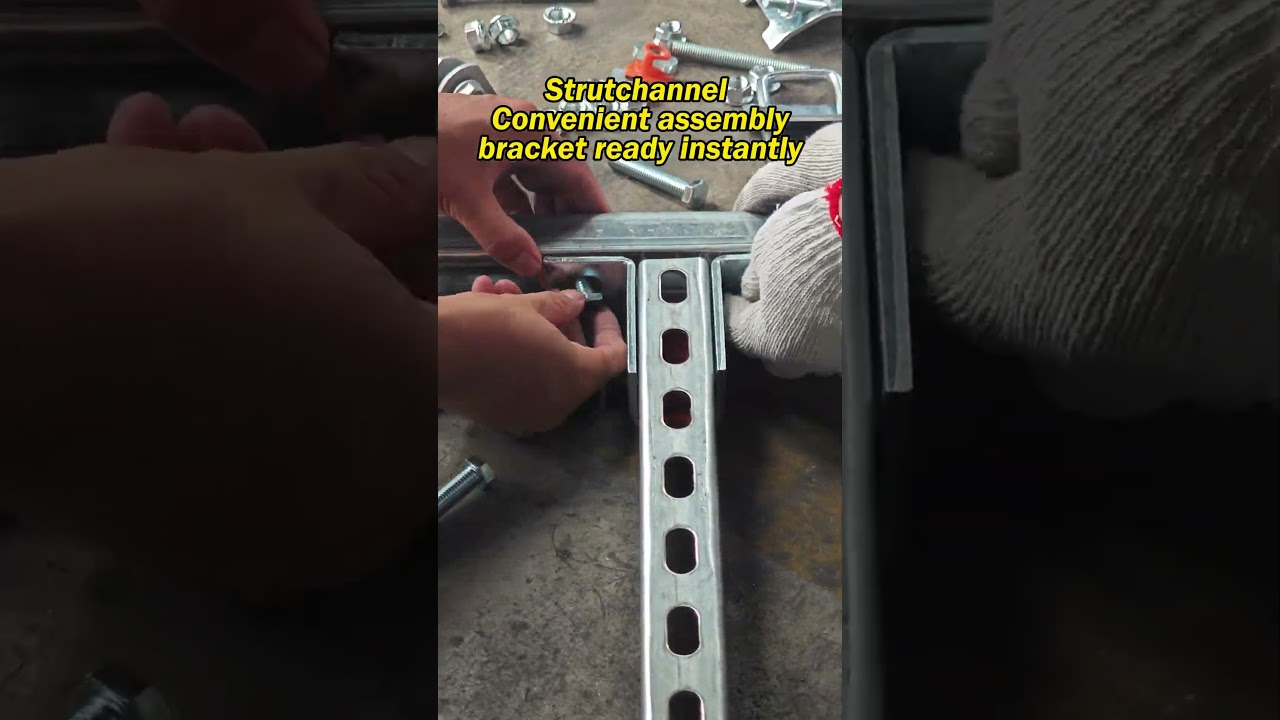 strutchannel install #srutchannel#uniSTRUT#CCHANNEL#Uchannel#factory #strutchannel