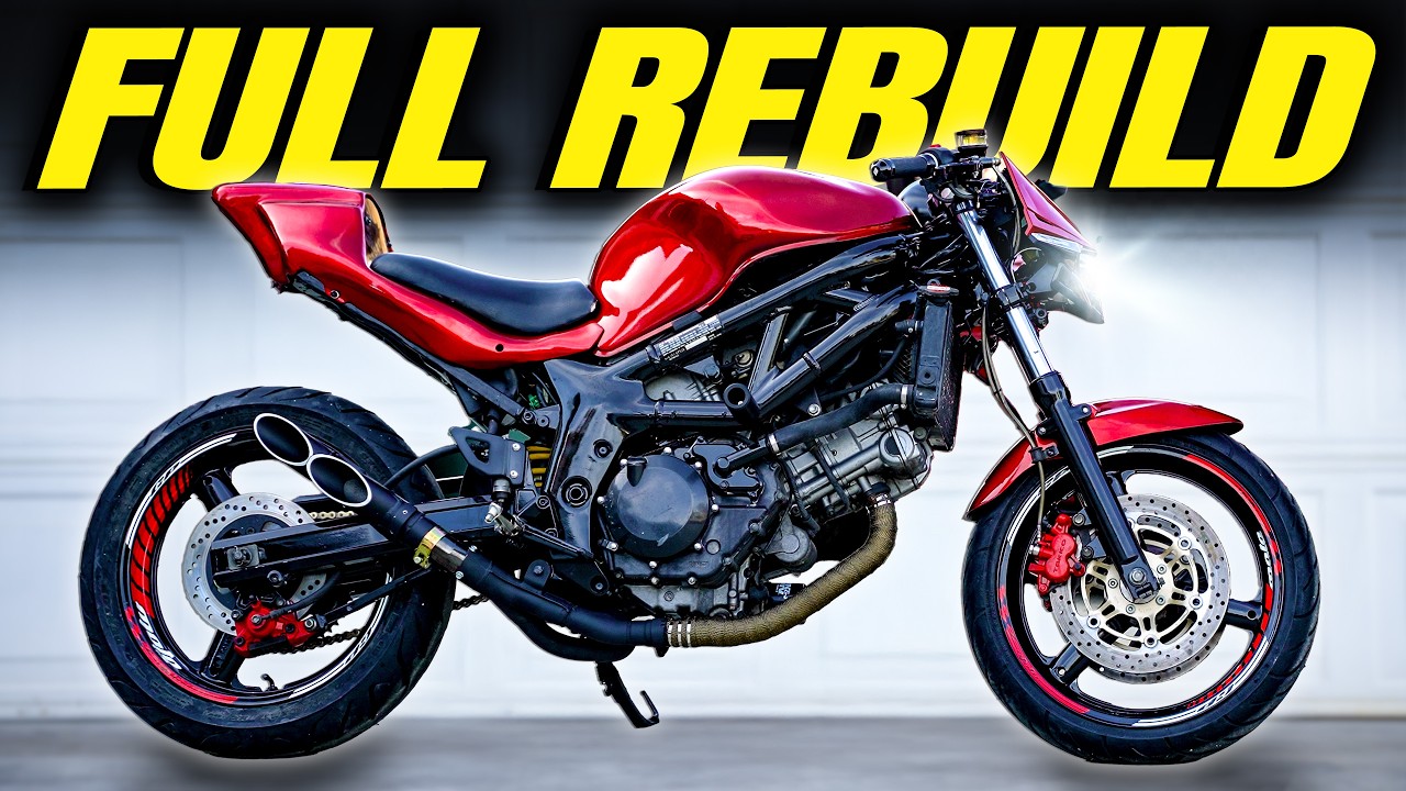 FULL BUILD // Abandoned SUZUKI SV650 into DREAM BIKE