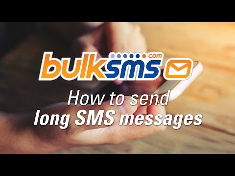 BulkSMS Text Messenger - How to send a long SMS message