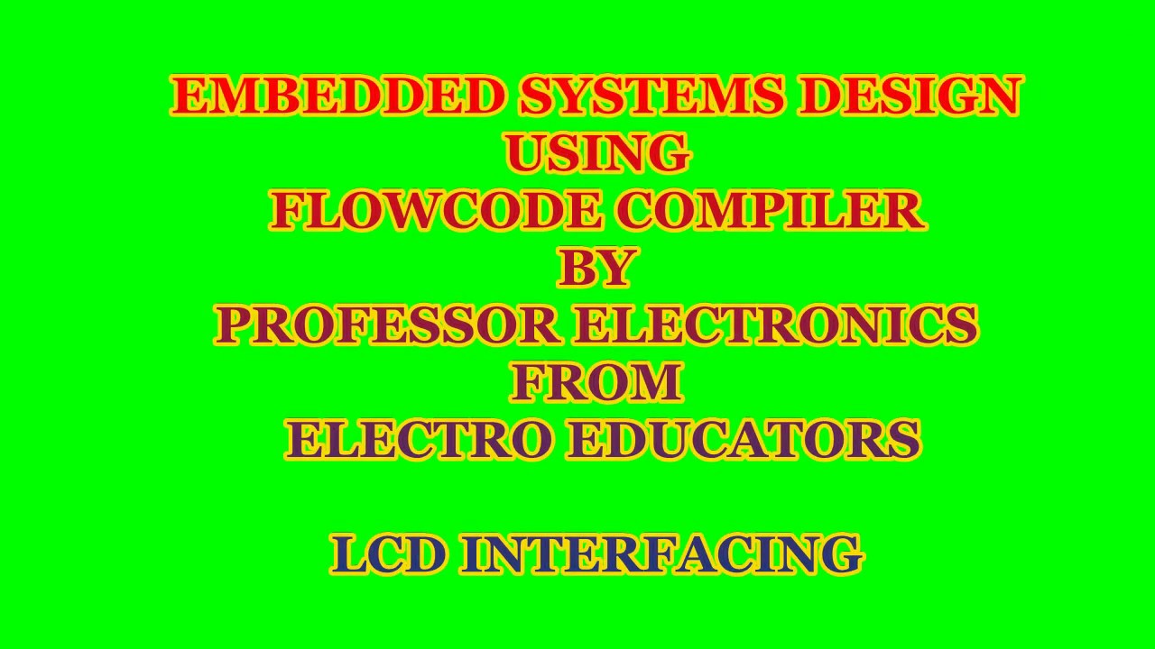 LCD Interfacing using Flowcode|Step by Step