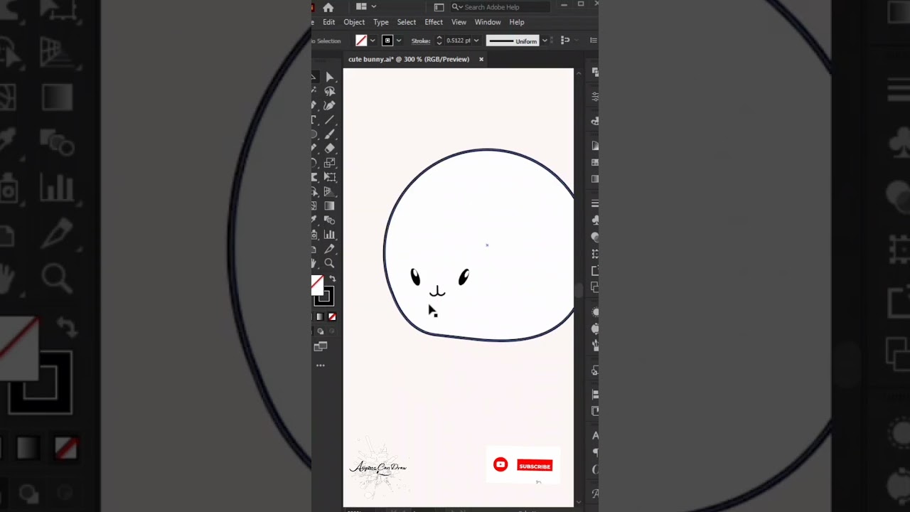 Adobe illustrator | vector illustration | cute bunny