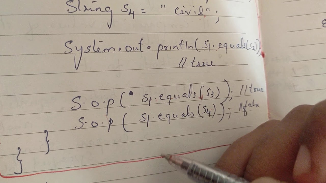 String Length and String comparison #java Lecture 41