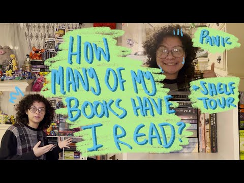 how many of my books have i read (+bookshelf tour!) // a 2022 reading update!