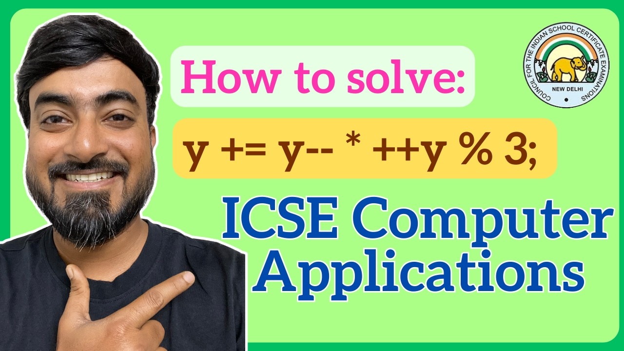 ICSE Class 10 Computer Applications | Solving Java Expressions with ++ and -- (Step-by-Step)