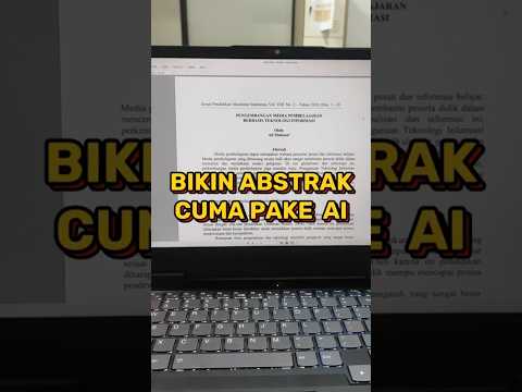 Cara Mudah Bikin Abstrak Pakai AI
