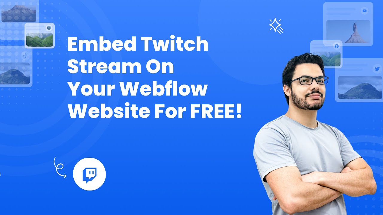 How to embed Twitch Stream on your Webflow website for FREE?
