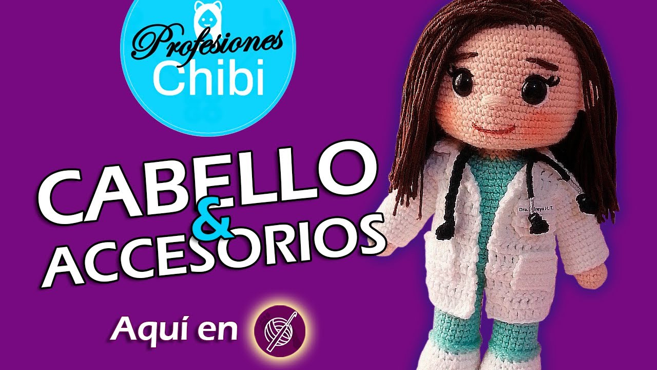How to MAKE a 👩‍⚕️Amigurumi CHIBI DOCTOR: Step by Step | 🧶Here at @crochetapasitos