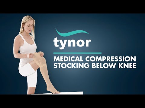 Tynor Medical Compression Stocking Below Knee & Thigh High (I67) for graduated compression.