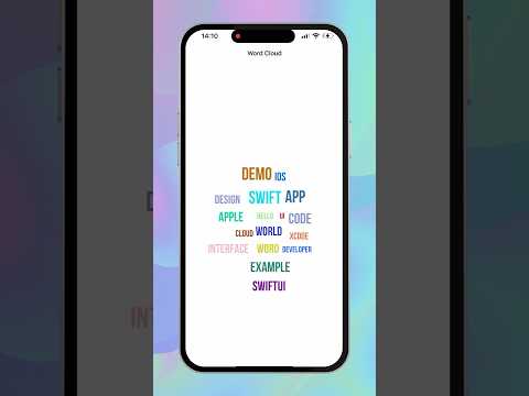 ☁️ Create an Amazing Word Cloud Generator with SwiftUI! 🚀🎨