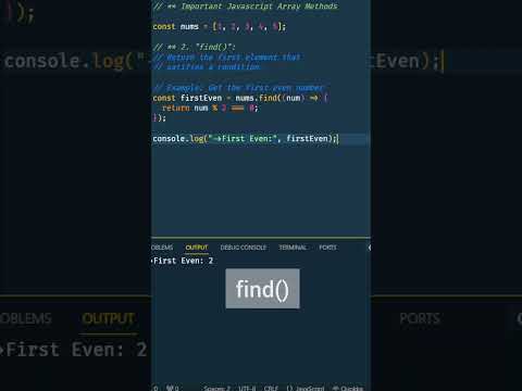 Javascript Array methods in 60 seconds: An Easy Tutorial for Beginners #shorts #javascript #coding