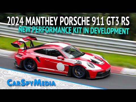 2024 Manthey Porsche (992) 911 GT3 RS MR Performance-Kit Caught Testing At The Nürburgring