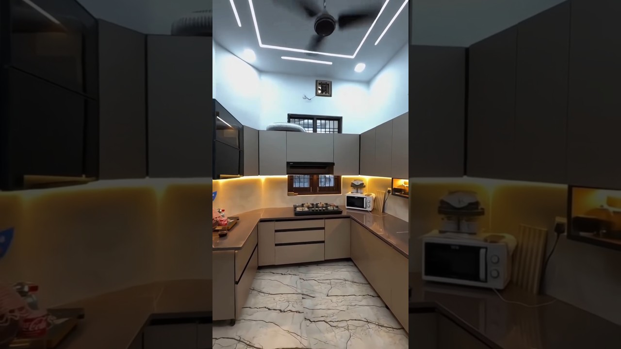 U-Shape Kitchen Design That Feels 5-Star 😍 | Luxury Modular Idea