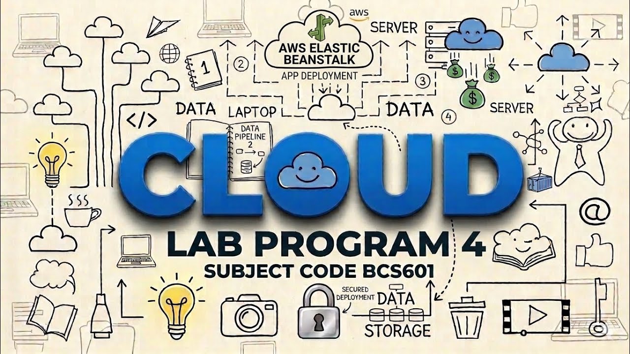 BCS601 – Cloud Computing Lab 4 | Deploying Web Application using AWS Elastic Beanstalk