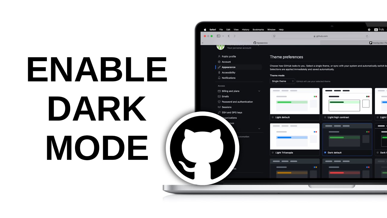 How to Enable Dark Mode in GitHub