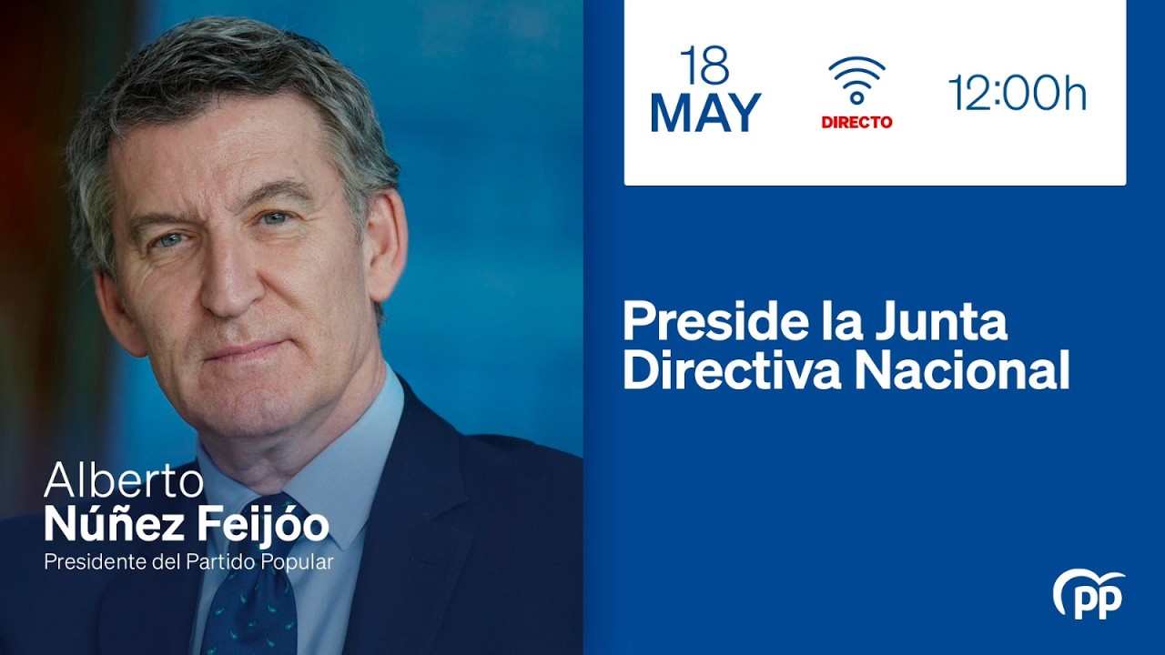 Alberto Núñez Feijóo preside la reunión de la Junta Directiva Nacional