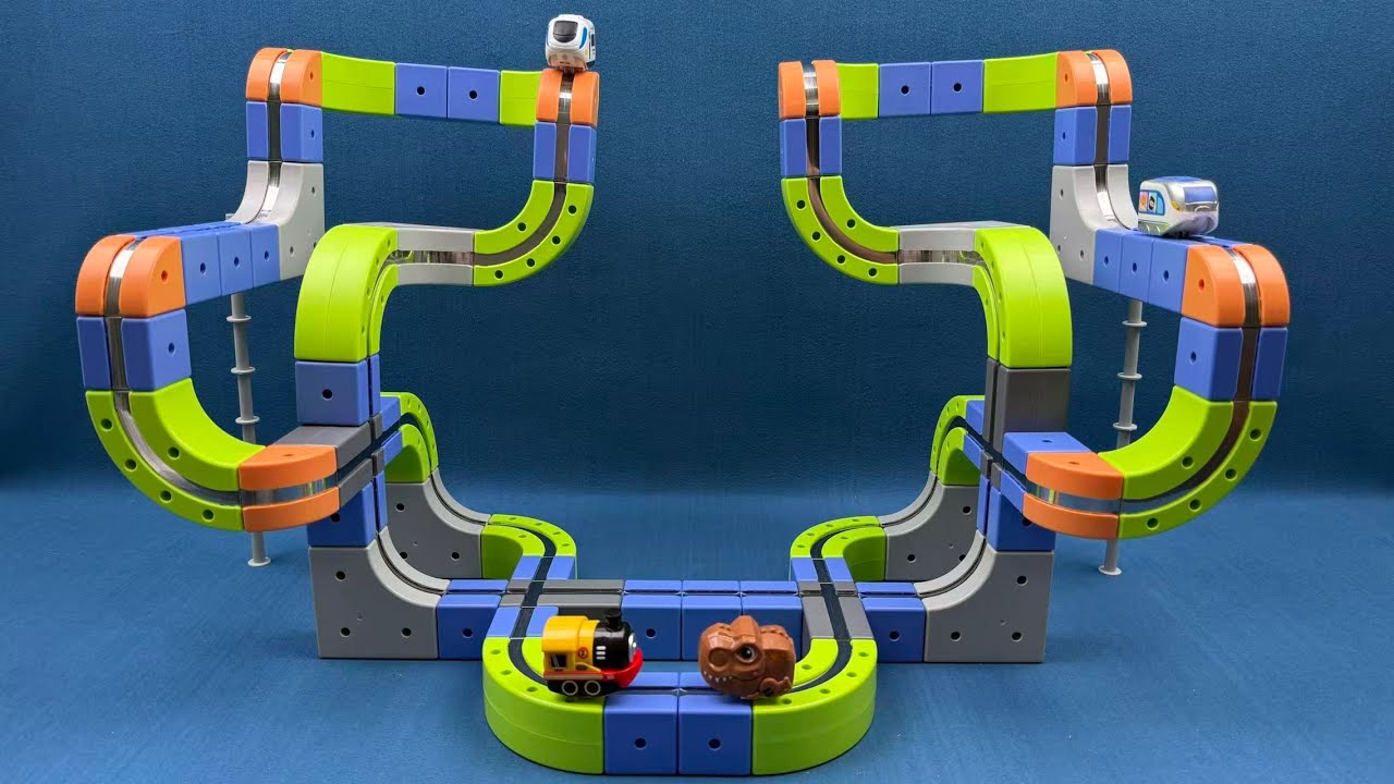 9 Min Satisfying Maglev Anti-Gravity Electric Train Toy ASMR | No Talking Review