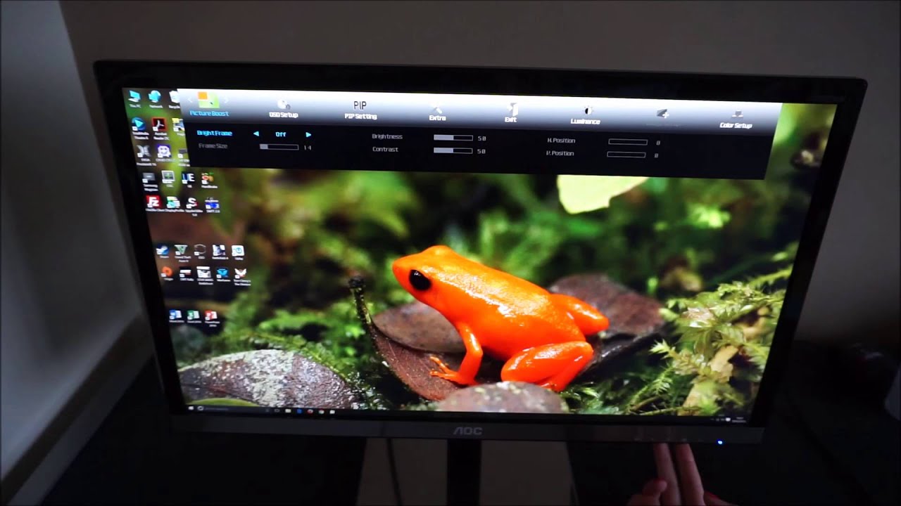 AOC U2477PWQ Menu System (OSD)