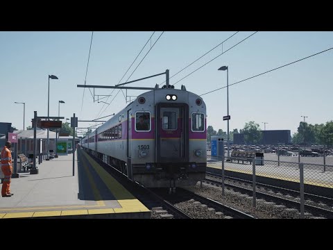 Train Sim World 3 PS5 Boston Sprinter Operating MBTA Commuter Rail Train 824 to Boston Part 1