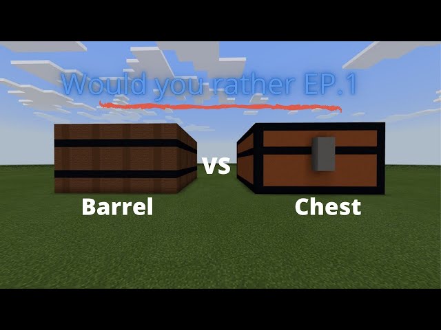 Top 3 uses of the barrel in Minecraft